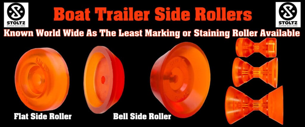 Boat Trailer Side Roller - Stoltz Polyurethane Bell Side Rollers